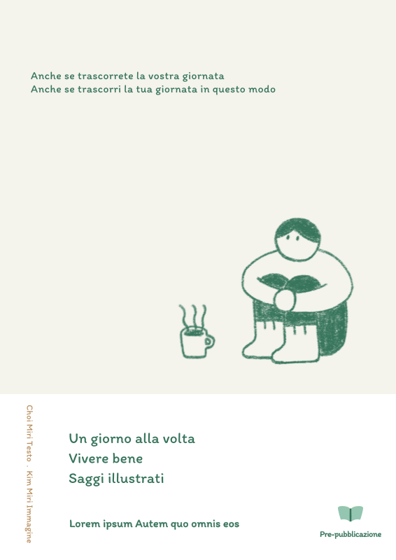 Copertina di un libro semplice in avorio - MiriCanvas