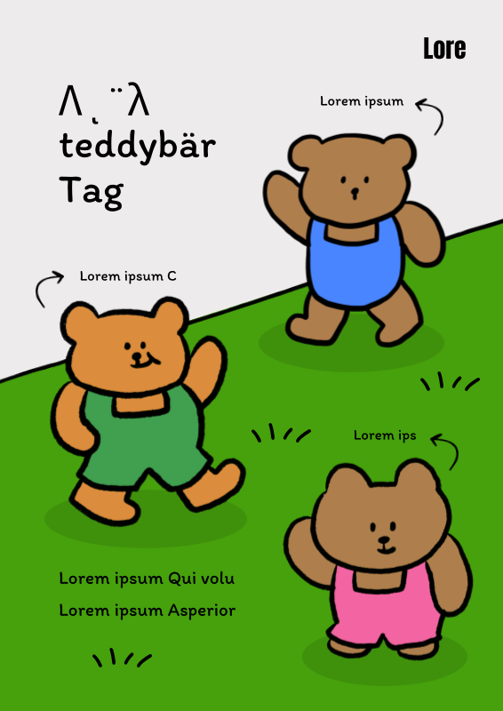 Kitschiges Instagram-Cover in Grün und Braun - MiriCanvas