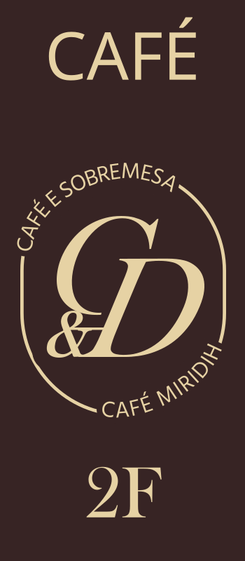 Café calmante com texto bege sobre fundo castanho - MiriCanvas