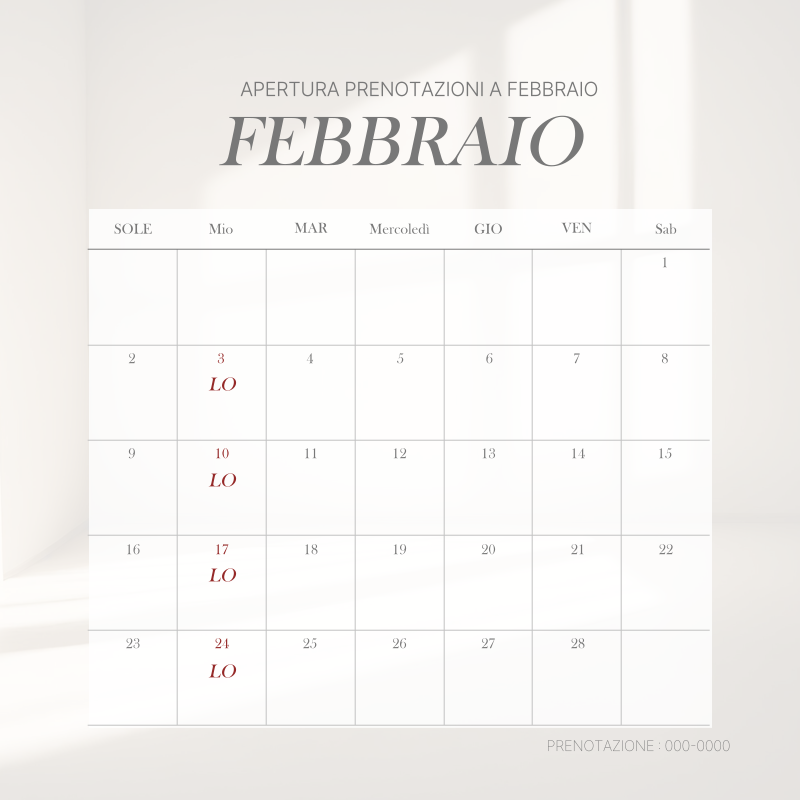Un semplice annuncio promozionale di calendario beige - MiriCanvas