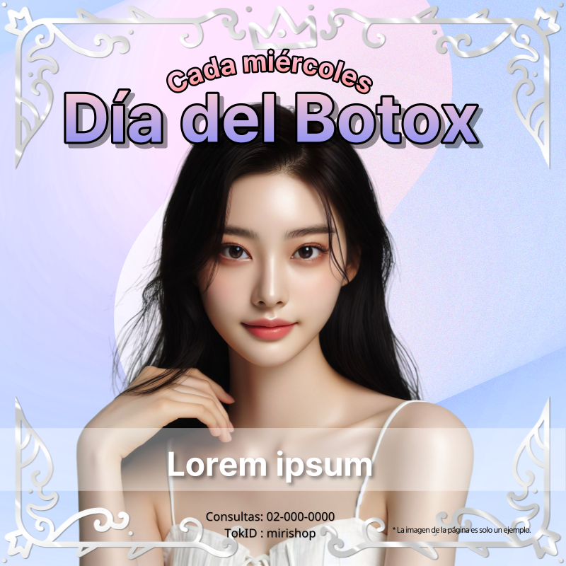 Anuncio de un tratamiento de Botox malva y lujoso - MiriCanvas
