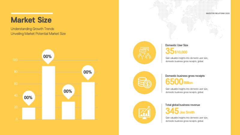 Yellow and gray bar graphs - MiriCanvas