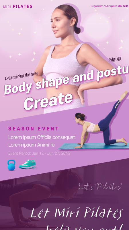 Purple Bodybuilding Exercises - MiriCanvas