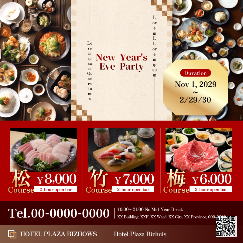 A luxurious and glamorous poster to promote restaurant reservations for ...