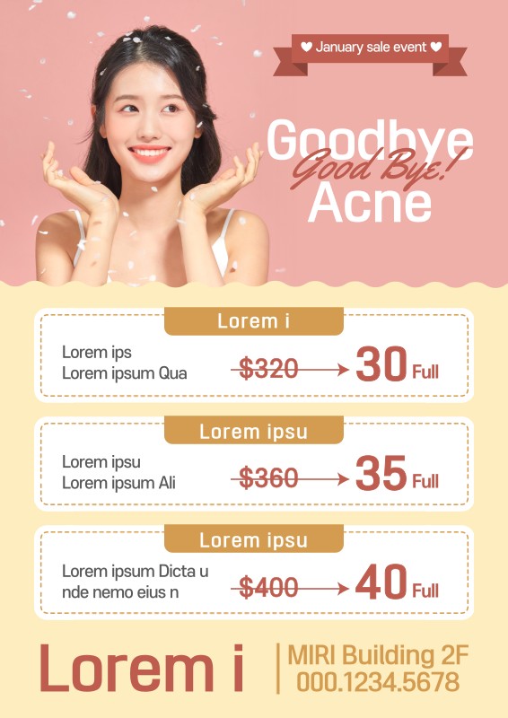 Pink Yellow Vibrant Dermatology Event - MiriCanvas