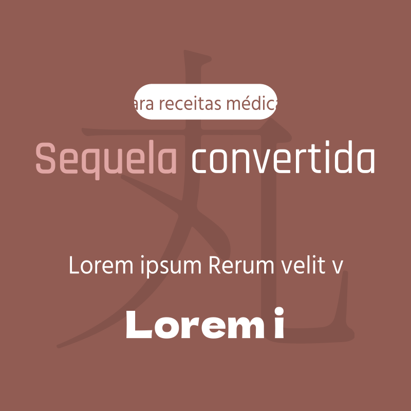 Conversão da sequela - MiriCanvas