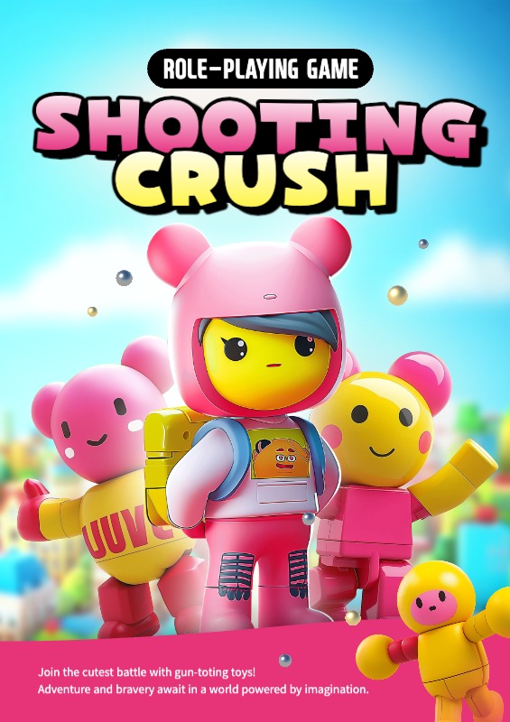 Promote a cute pink and yellow game - MiriCanvas