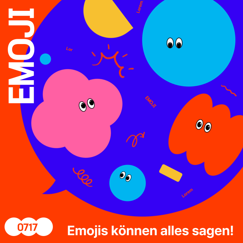 Kitschiger Welt-Emoji-Tag in Regenbogenfarben und Rot erklärt - MiriCanvas