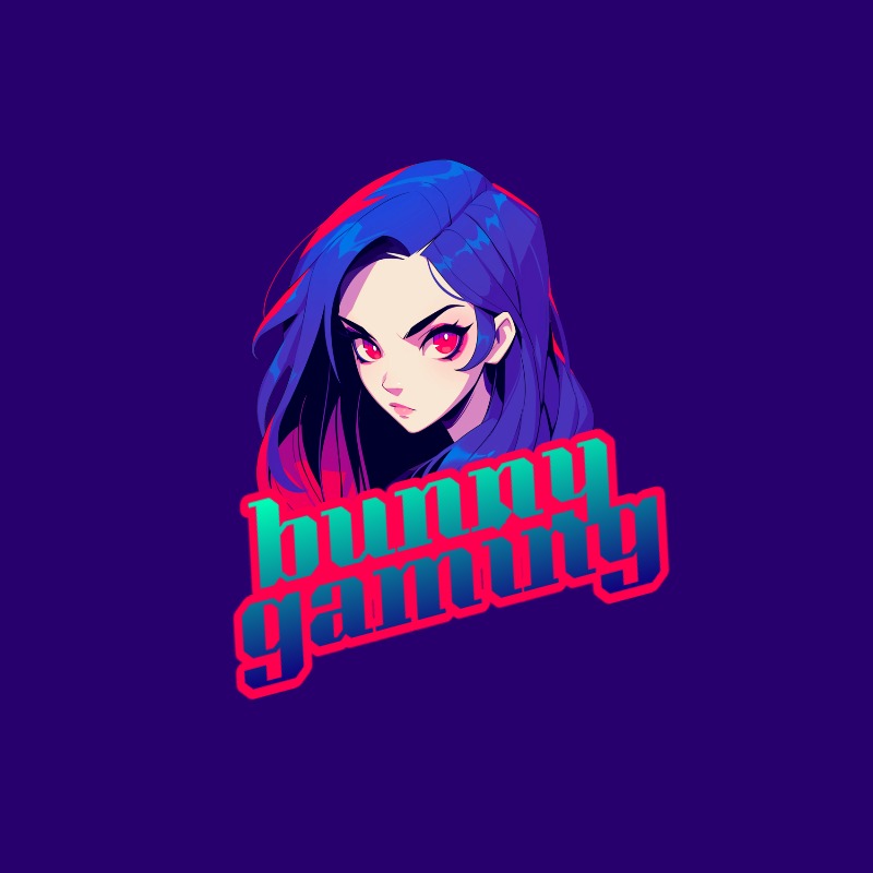 Purple and Red Animation Gaming Logo Flyer - MiriCanvas