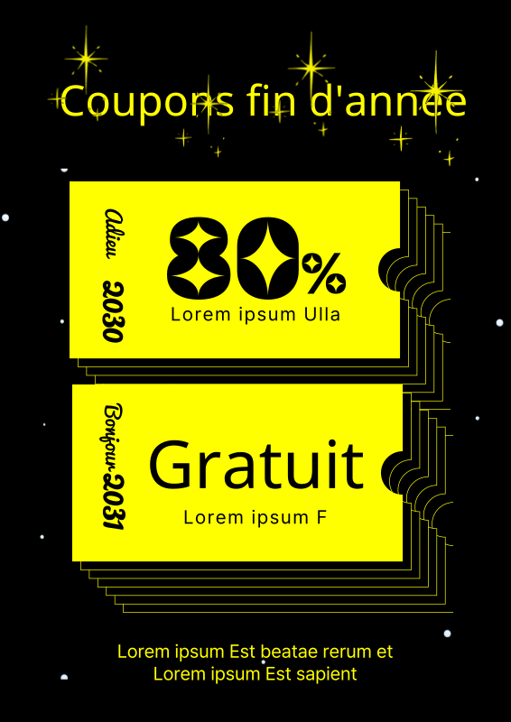 Annonce géométrique de coupons de réduction pour les fêtes de fin d ...