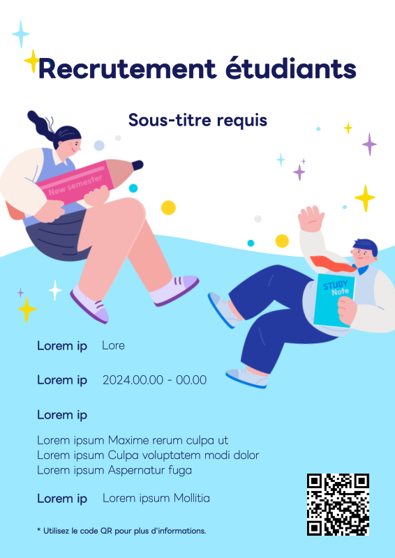 Annonce de recrutement pour un établissement d'enseignement secondaire ...