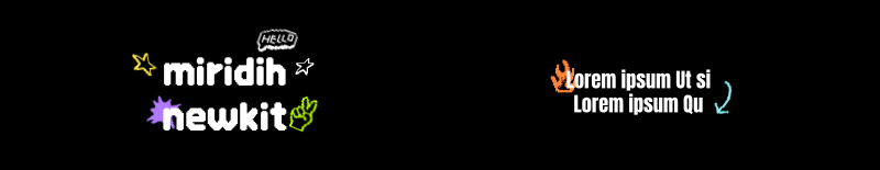 Kit de bienvenue avec un concept pixel art branché - MiriCanvas