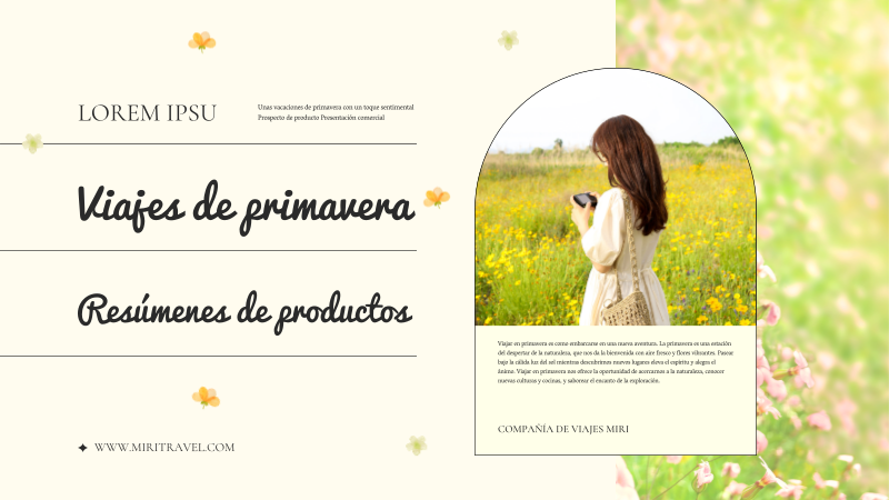 Una guía de viajes de primavera en amarillo y chartreuse - MiriCanvas