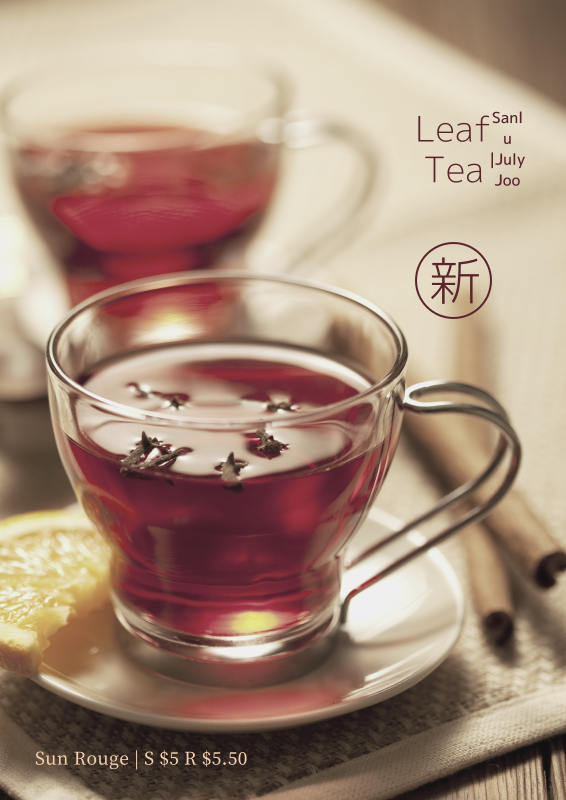 Introducing a Simple Fall Hot Tea Menu with Purple Colors - MiriCanvas