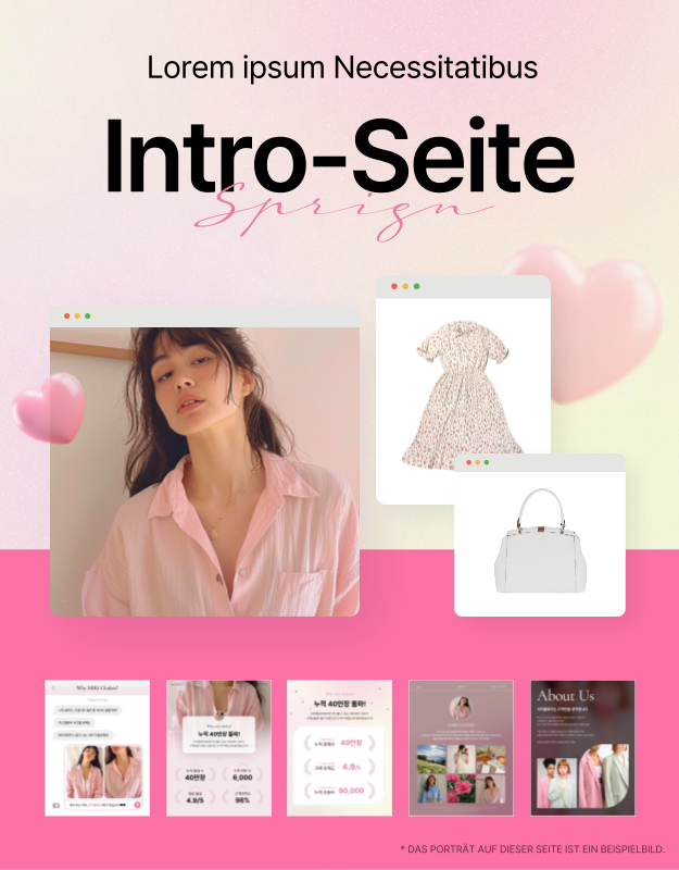 Fördern Sie ein trendiges Modedetail Intro in Rosa - MiriCanvas