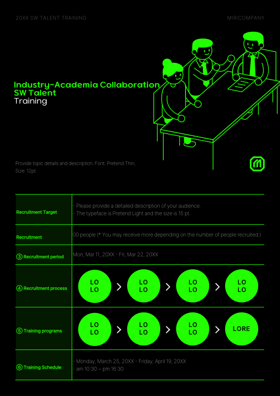 A simple, red-and-black recruiting pitch for job-hunting - MiriCanvas