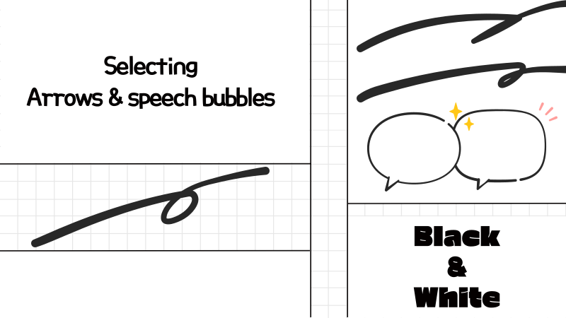 Selector arrows & speech bubbles - MiriCanvas