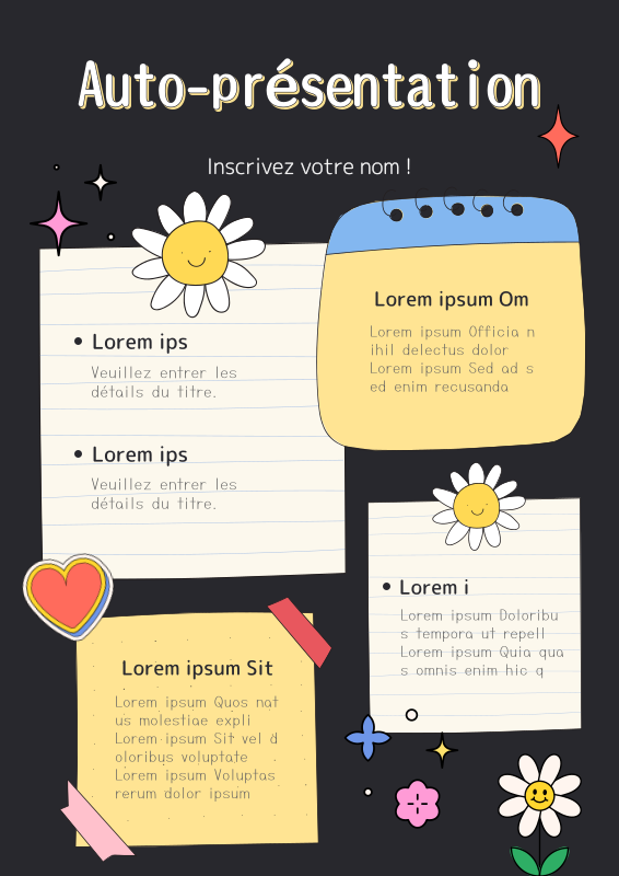 Illustrations de bloc-notes et gribouillis autocollants pour votre bio ...