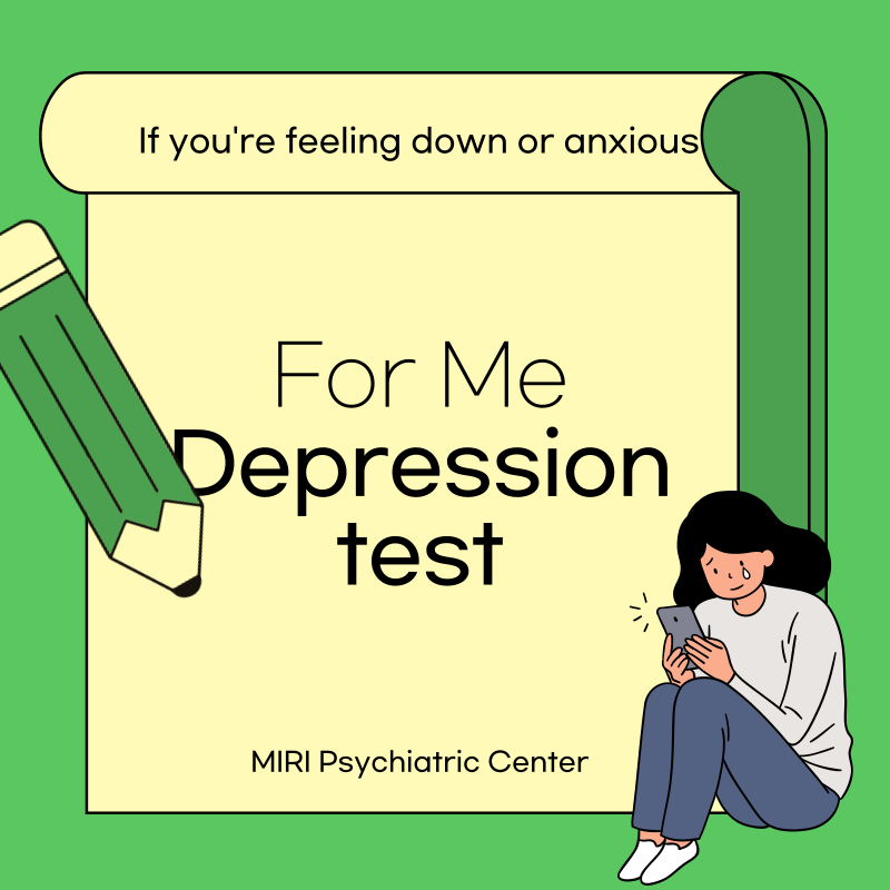 A Simple Green and Yellow Depression Self-Assessment Test post - MiriCanvas
