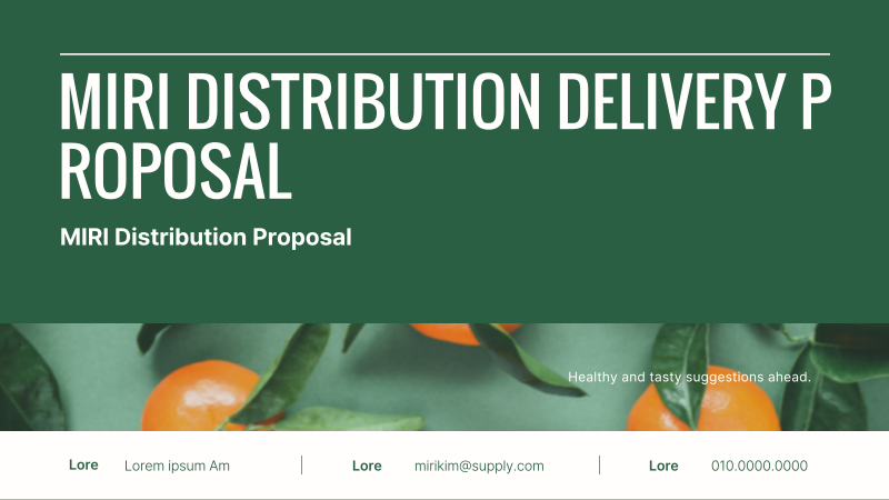 A simple food distribution proposal in the abstract - MiriCanvas