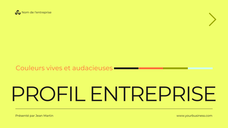 Rapport sur le profil commercial de Neon Modern - MiriCanvas