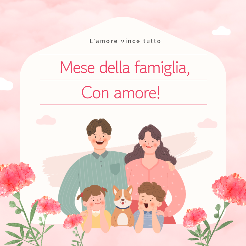 Un semplice post del Mese della Casa in rosa e avorio con citazioni ...