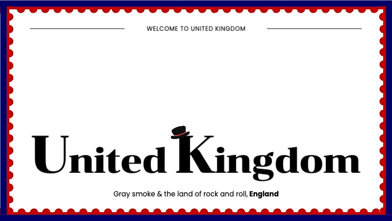 A simple country introduction training deck with white and solid color ...