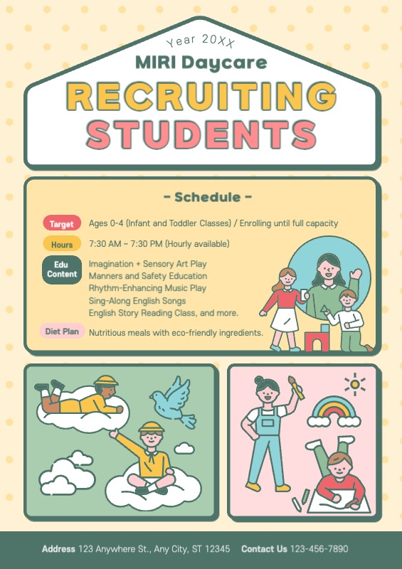 A cute yellow and khaki baby recruitment ad - MiriCanvas