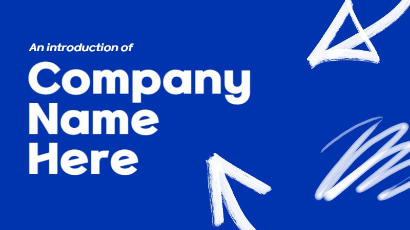 Blue Modern Marker Company Introduction - MiriCanvas