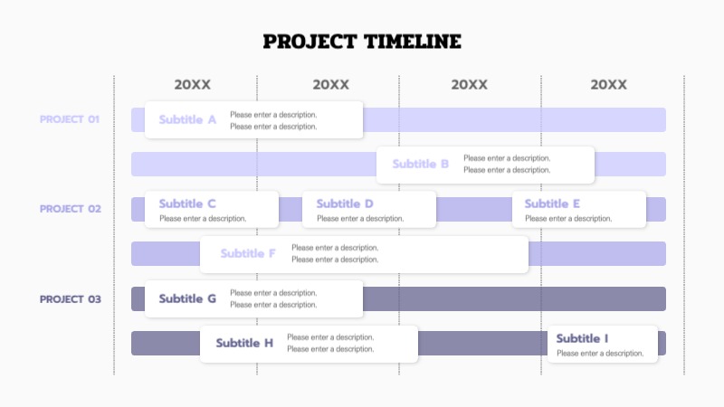 Timeline infographic with clean purple tones - MiriCanvas