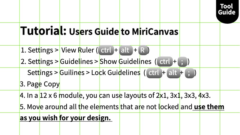 An Introduction to Using the Simple, White Pre-Canvas Guide - MiriCanvas