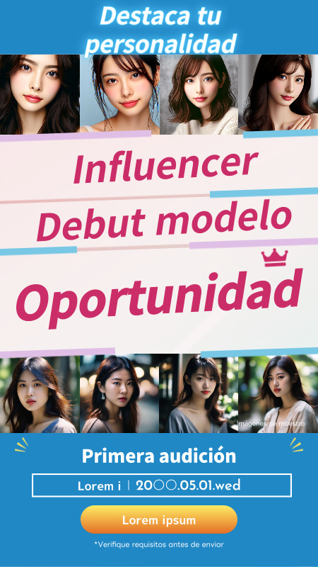 Se buscan anuncios de modelos de influencers azules. - MiriCanvas