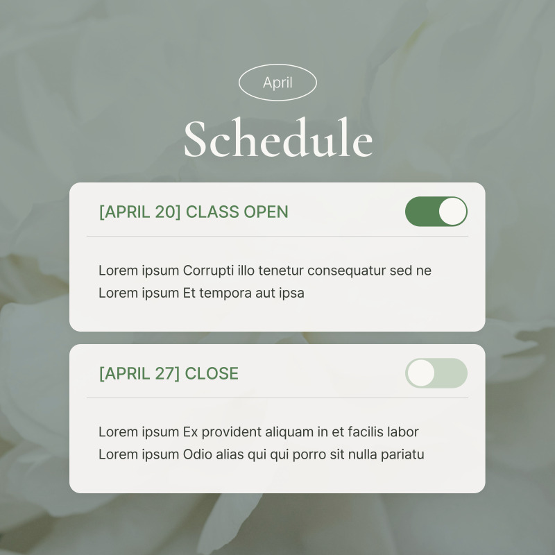 Green, modern social media marketing feed announcements - MiriCanvas