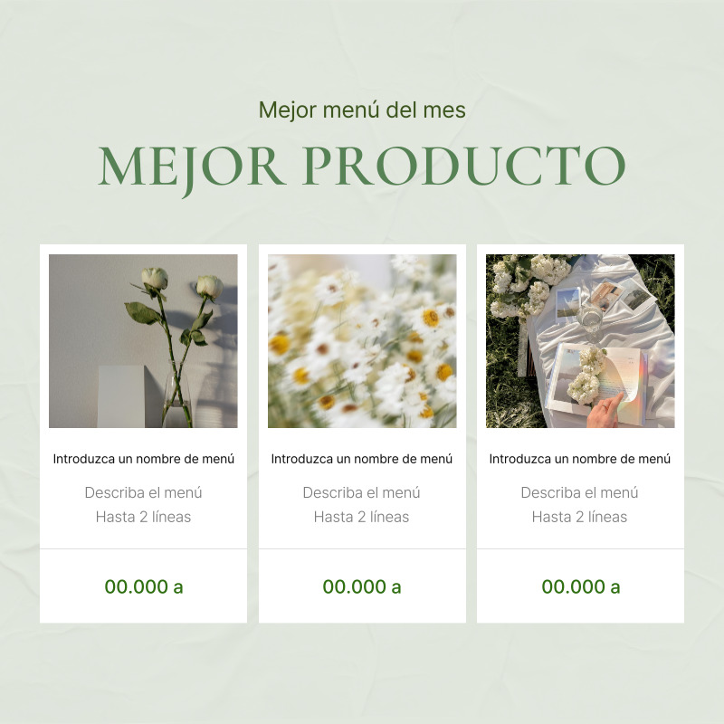 Modernos anuncios de precios de marketing en redes sociales en verde ...