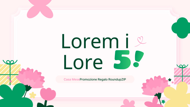 Rosa Casa Mese Regalo Promozione Planner - MiriCanvas