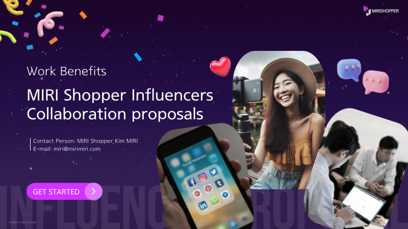 Borah and Pink's simple influencer collaboration proposal - MiriCanvas