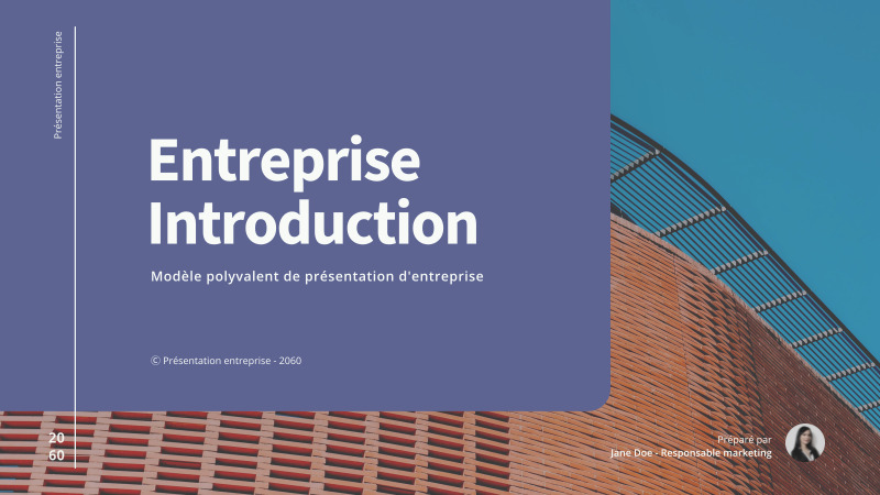 Purple Blue Modern Business Introduction de l'entreprise - MiriCanvas