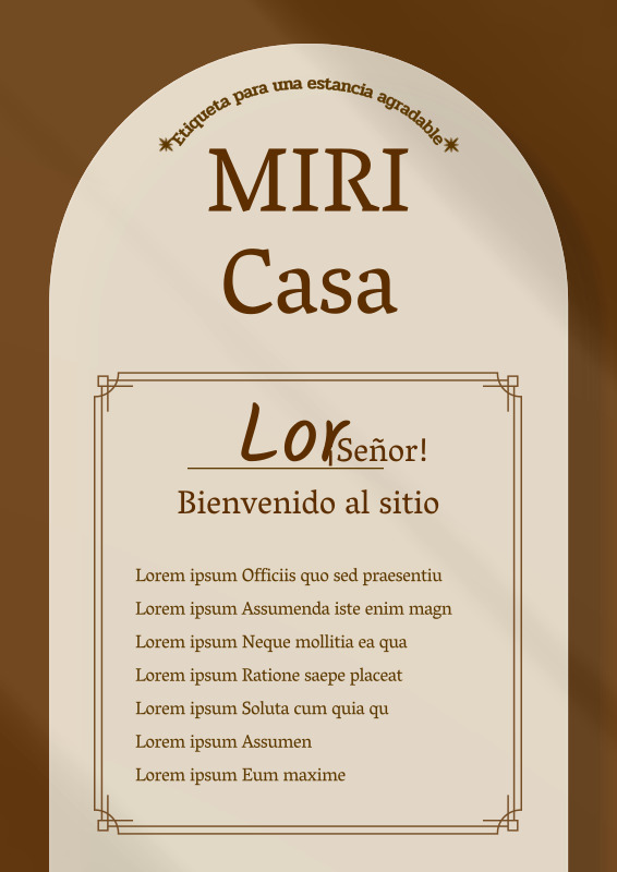 La hospitalidad moderna en marrón y beige manda en casa - MiriCanvas