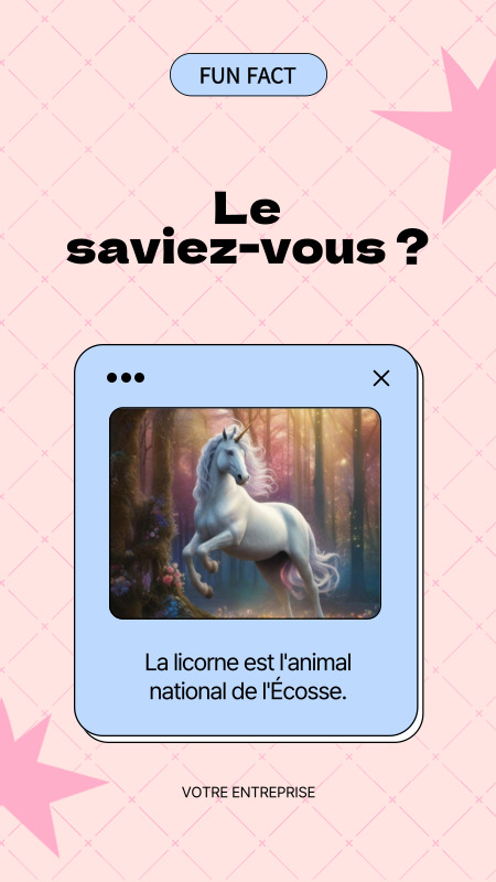 Pink Simple Fun Fact Publicity - MiriCanvas