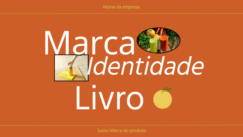 Introdução ao Livro de Identidade da Marca Orange and Lime Bold ...