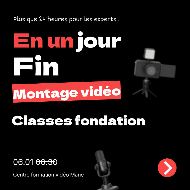Promouvoir un cours simple d'auto-amélioration du montage vidéo en ...
