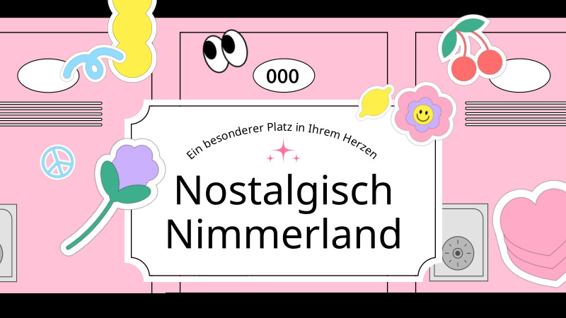 Kitschiges Informationsmaterial in Rosa und Schwarz - MiriCanvas
