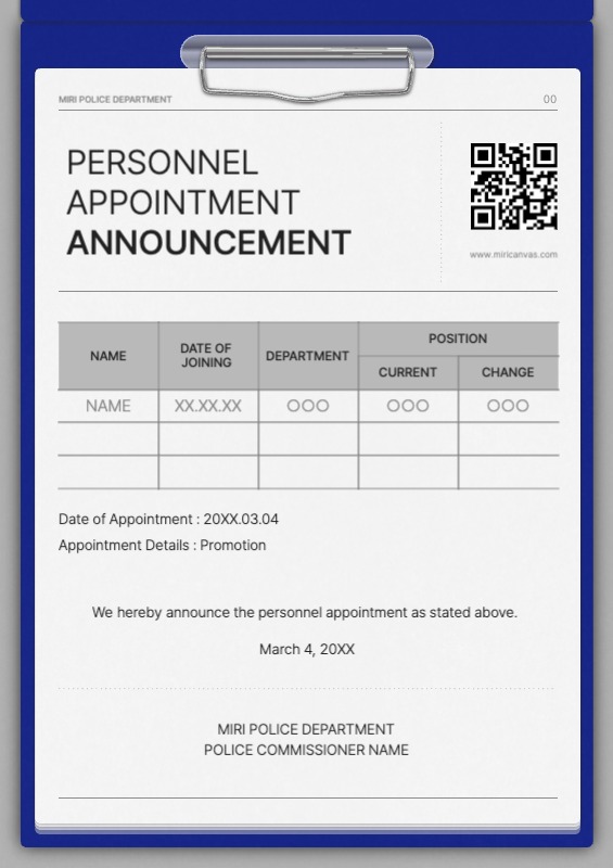 A guide to modern public announcements in blue and black - MiriCanvas