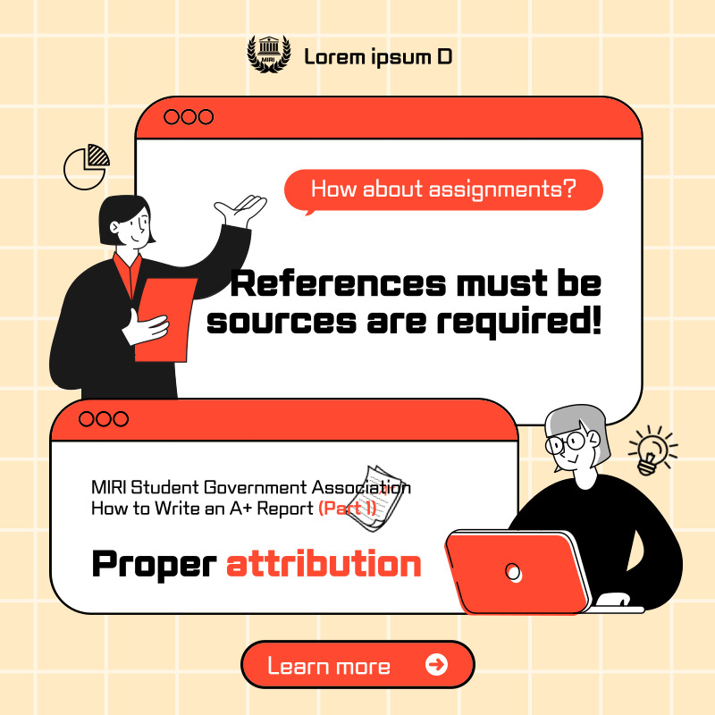 Illustrations highlighted in red Proper attribution - MiriCanvas