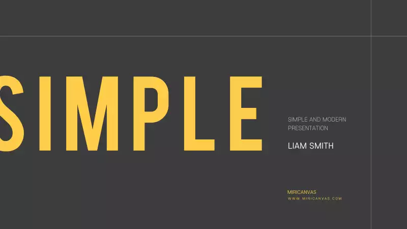 Simple presentations - MiriCanvas