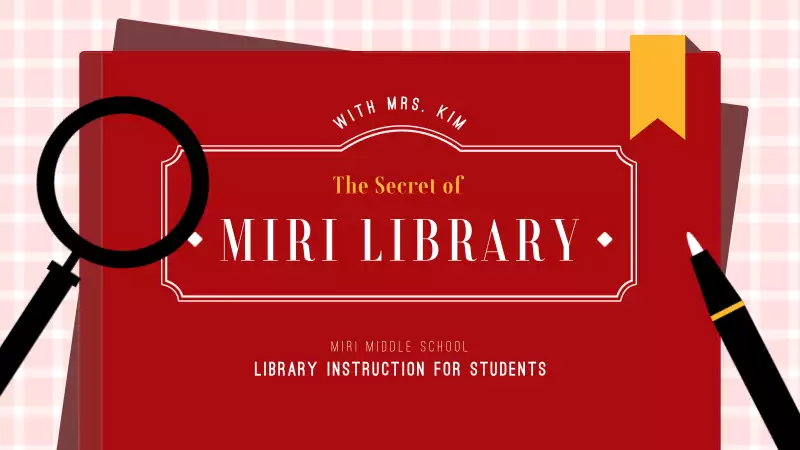 Red Black Book Neat Library Guide Manual - MiriCanvas