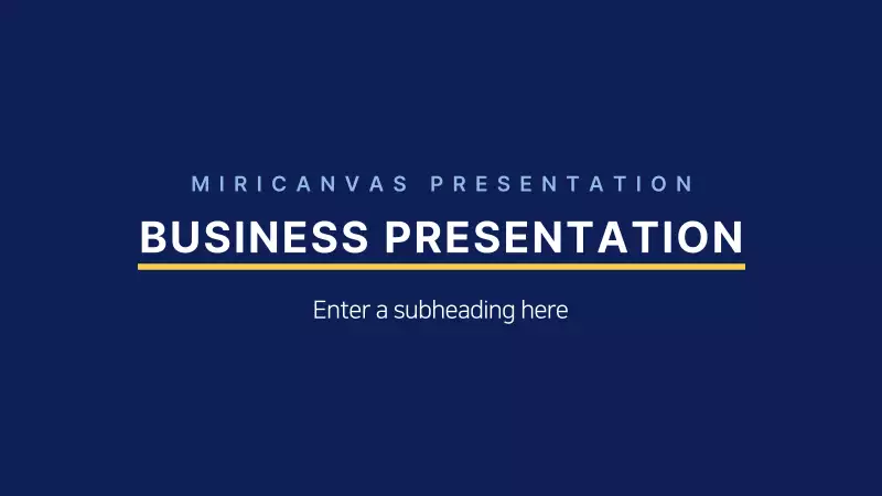 Presentations - MiriCanvas