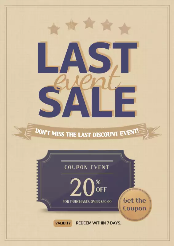 Coupon sale events - MiriCanvas