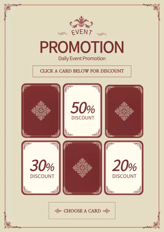 Discount card events - MiriCanvas