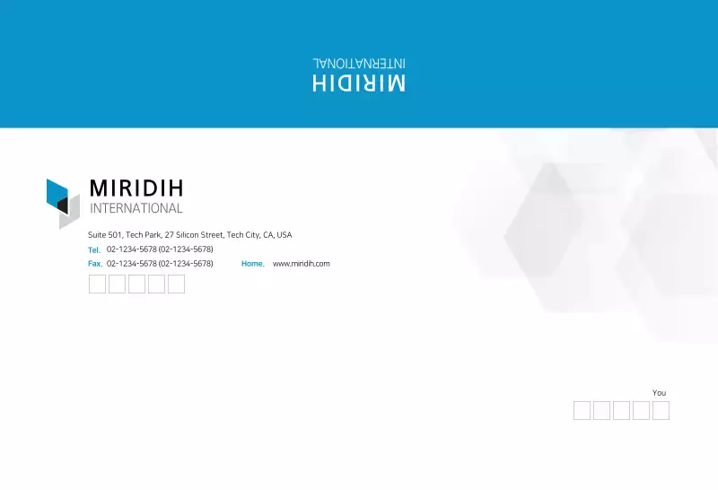 Blue Simple Corporate Jacket Envelope - MiriCanvas